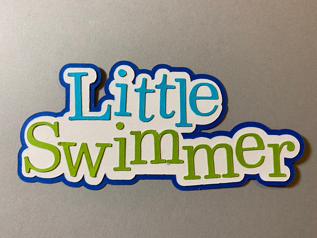 Little Swimmer Layere Scrapbooking Die Cut Embellishment - Etsy