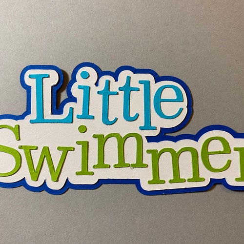 Swim Layered Scrapbooking Die Cut Dimensional Embellishment - Etsy