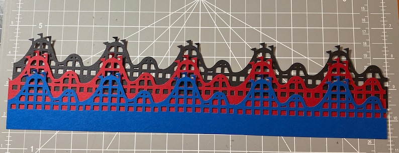 Creative Memories Rollercoaster Border Scrapbooking Die Cut Dimensional ...