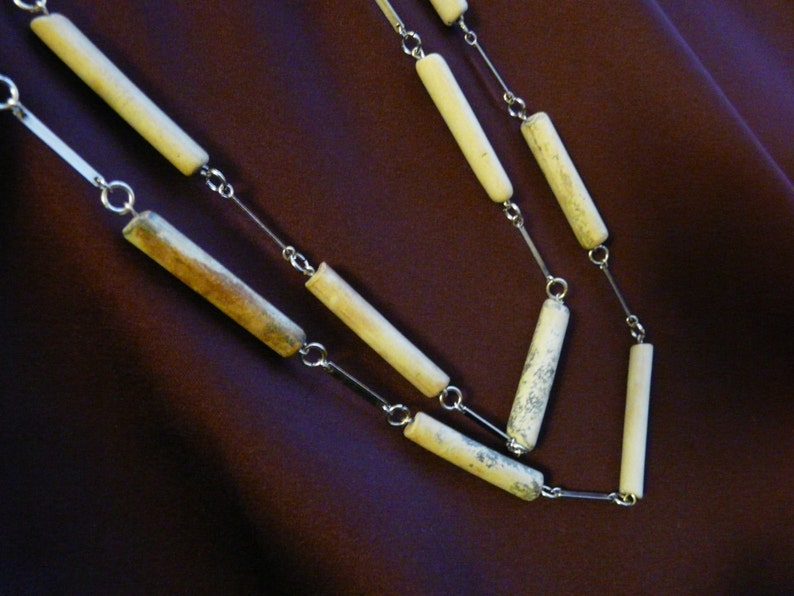 Multi-way Chain Necklace Made From Softly Coloured Clay Pipe Fragments ...