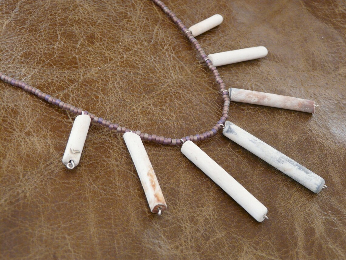 Necklace Made From Recycled Clay Pipe Fragments Collected From - Etsy