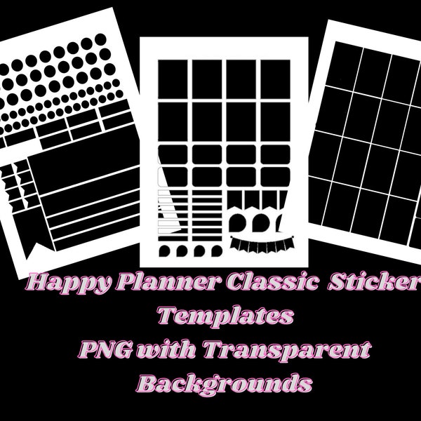Classic Happy Planner Stickers - Etsy