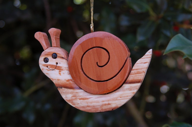 SNAIL CHRISTMAS ORNAMENT a Whimsical, Cheerful Fellow With Lots of ...