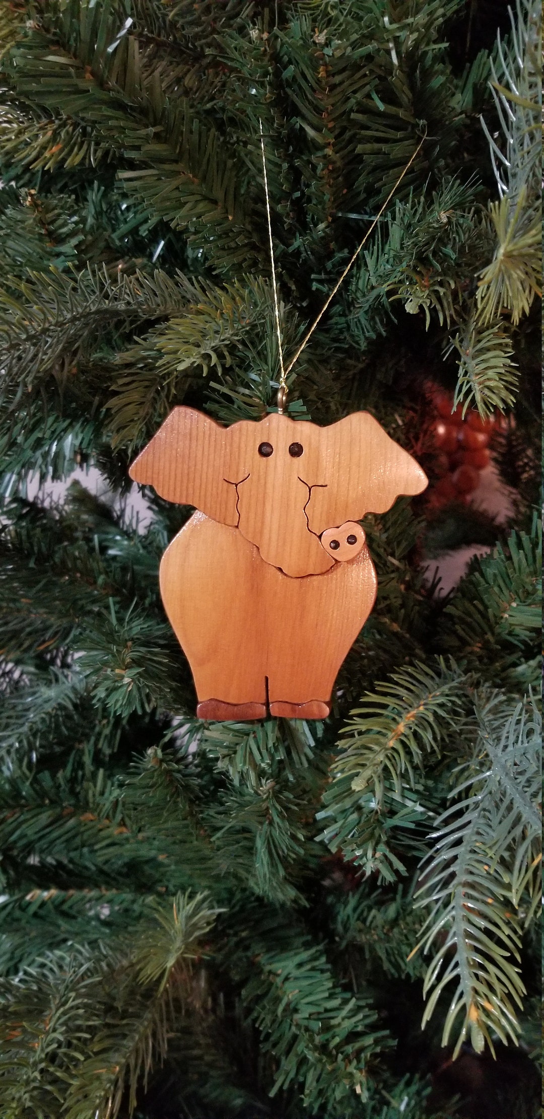ELEPHANT CHRISTMAS Ornament.. on SALE.. With It's Charming and ...