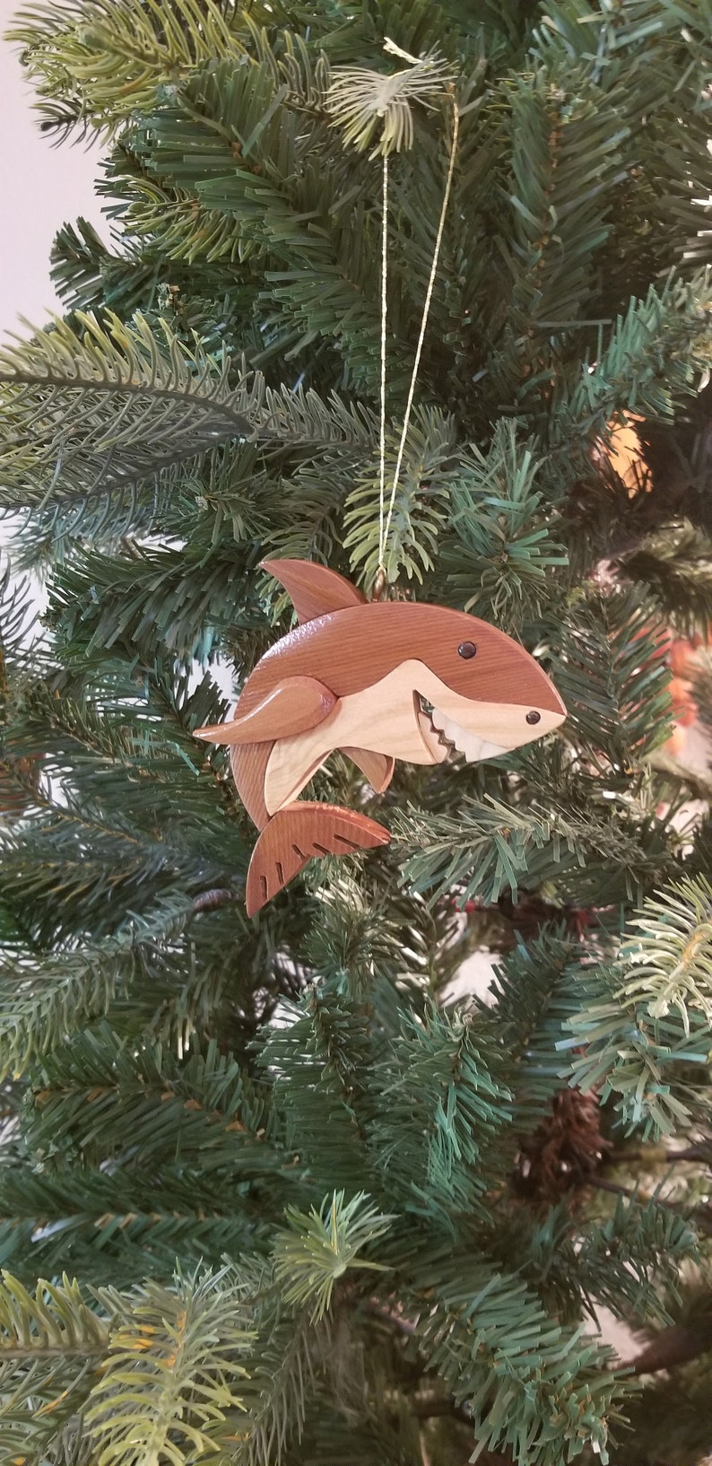 SHARK Christmas Ornament. New for 2019. Brings a Smile to the Face of ...