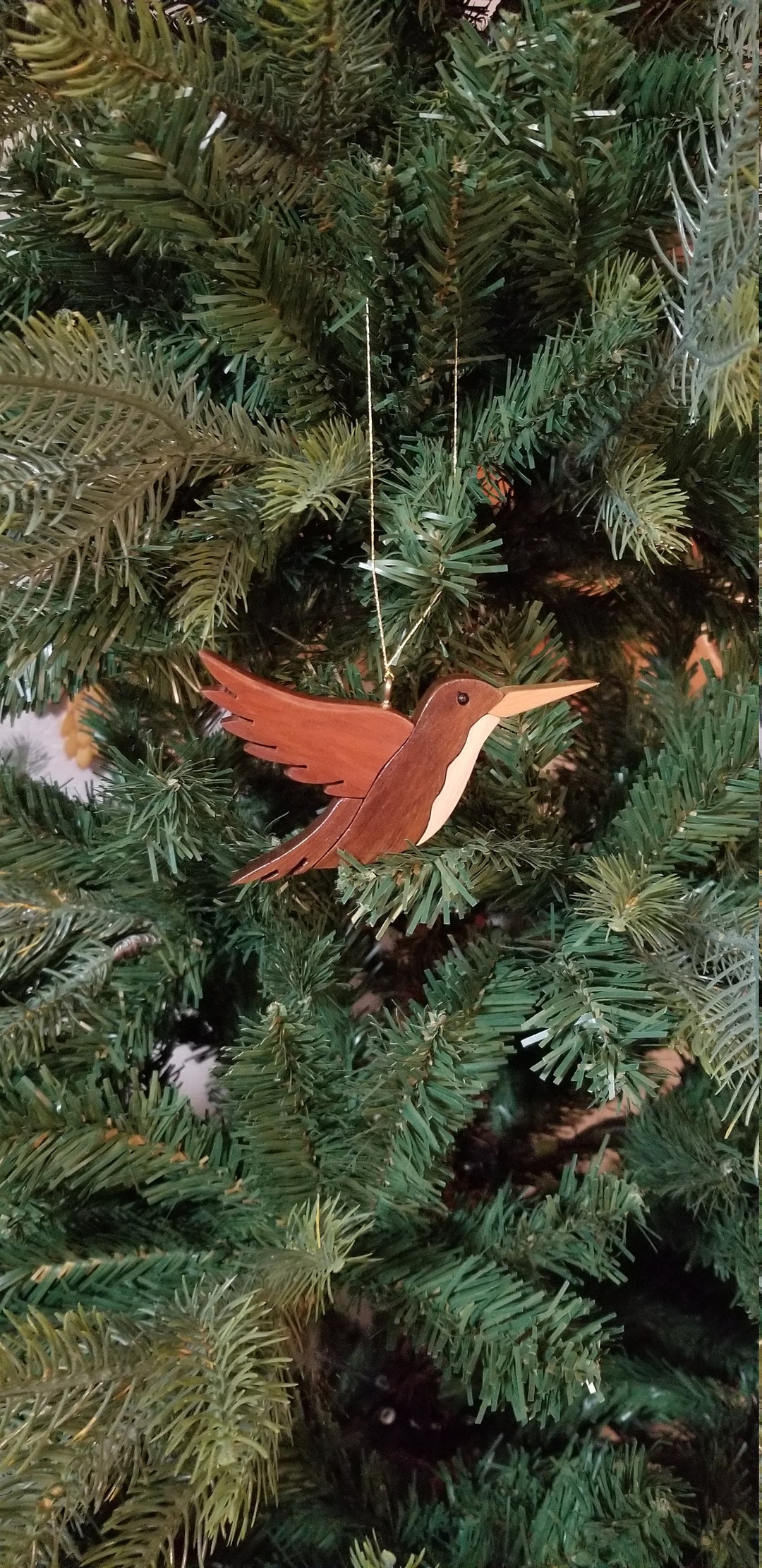 HUMMINGBIRD CHRISTMAS ORNAMENT. Beautifully Depicted, With Lots of ...