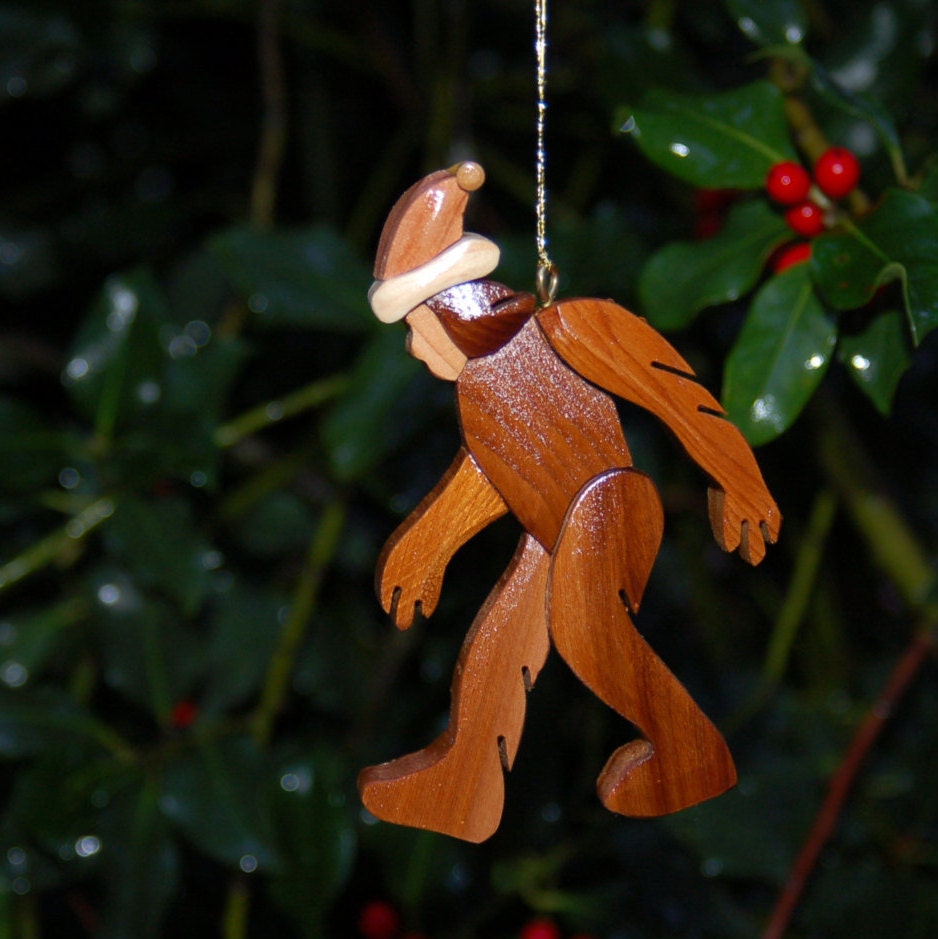 BIGFOOT SANTA ORNAMENT . Do You Believe in Sasquatch A Fun | Etsy