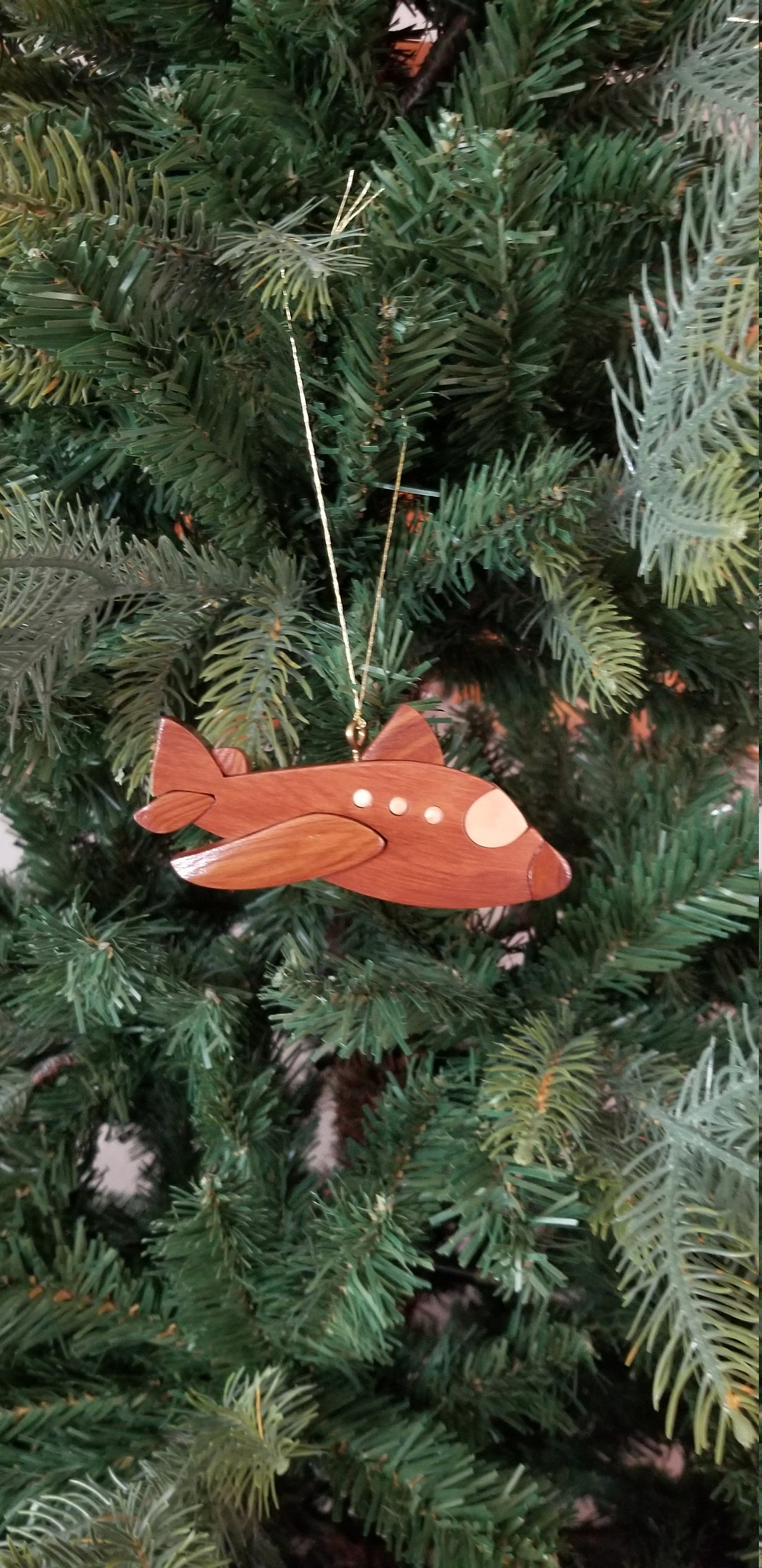 AIRPLANE JET Christmas Ornament. New Design. This is a Great Ornament ...