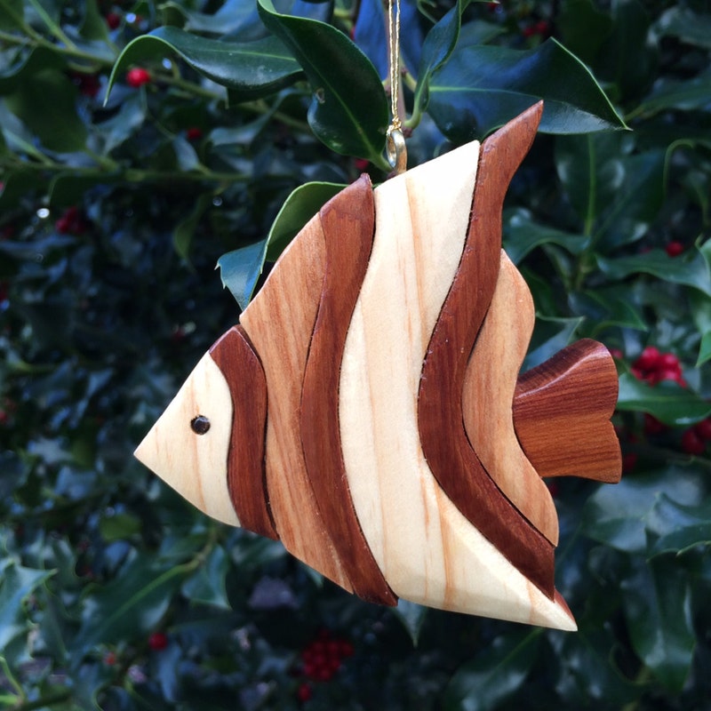 Wood Angel Fish - Etsy