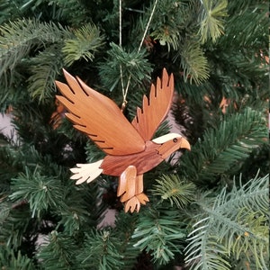 EAGLE CHRISTMAS ORNAMENT Carving. A Miniature Work of Art, Perfect for ...