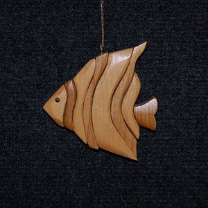 ANGEL FISH Christmas ORNAMENT Carving. Perfect addition for the ...