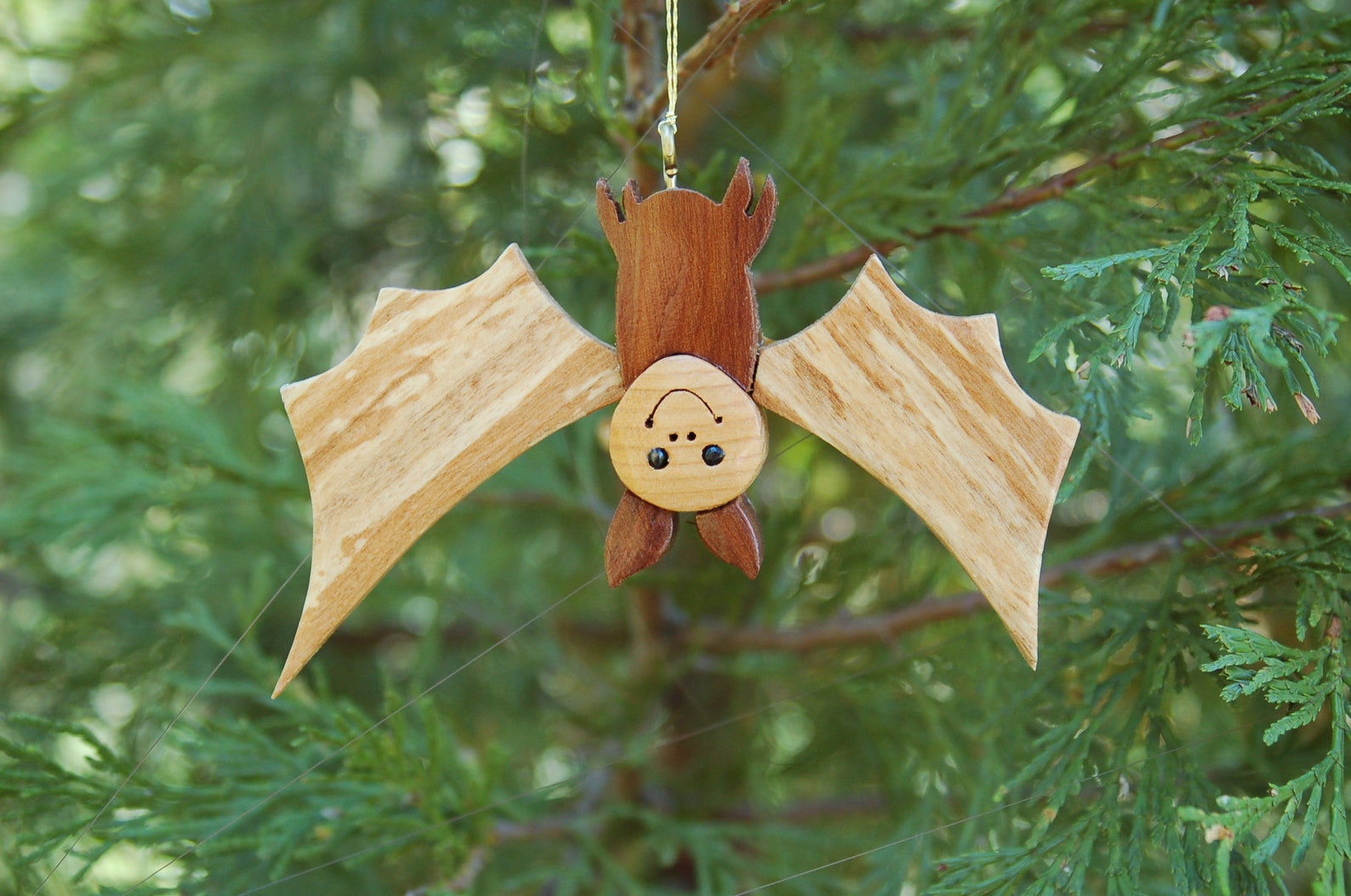 BAT CHRISTMAS ORNAMENT a Whimsical, Cheerful Fellow With Lots of ...