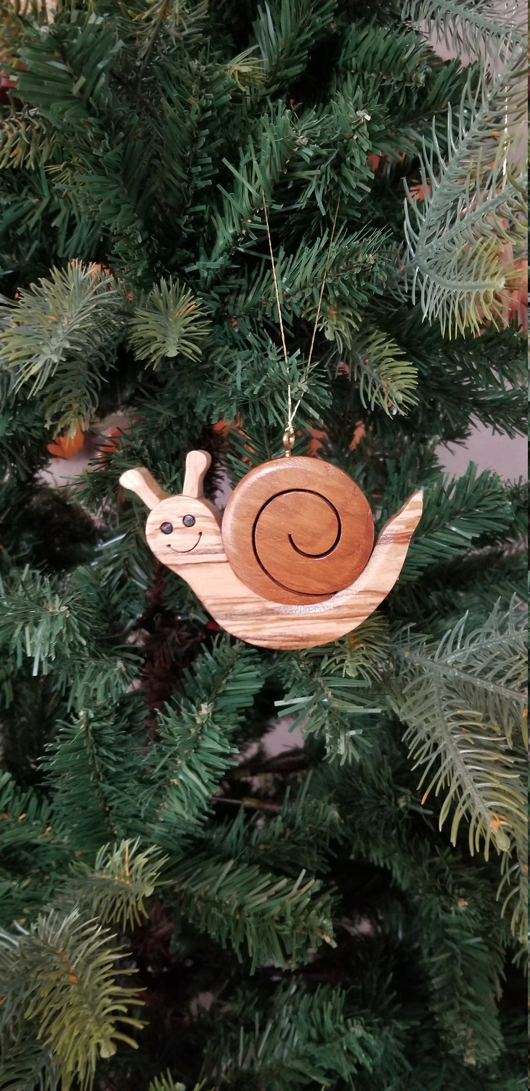 SNAIL CHRISTMAS ORNAMENT a Whimsical, Cheerful Fellow With Lots of ...