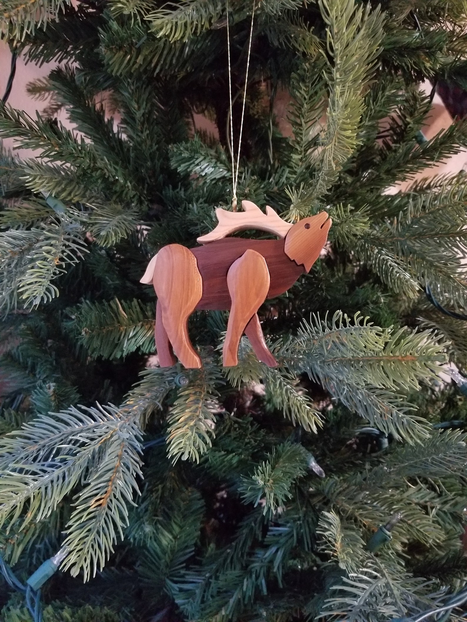 ELK CHRISTMAS ORNAMENT Carving. for the Hunter in Your Family. - Etsy