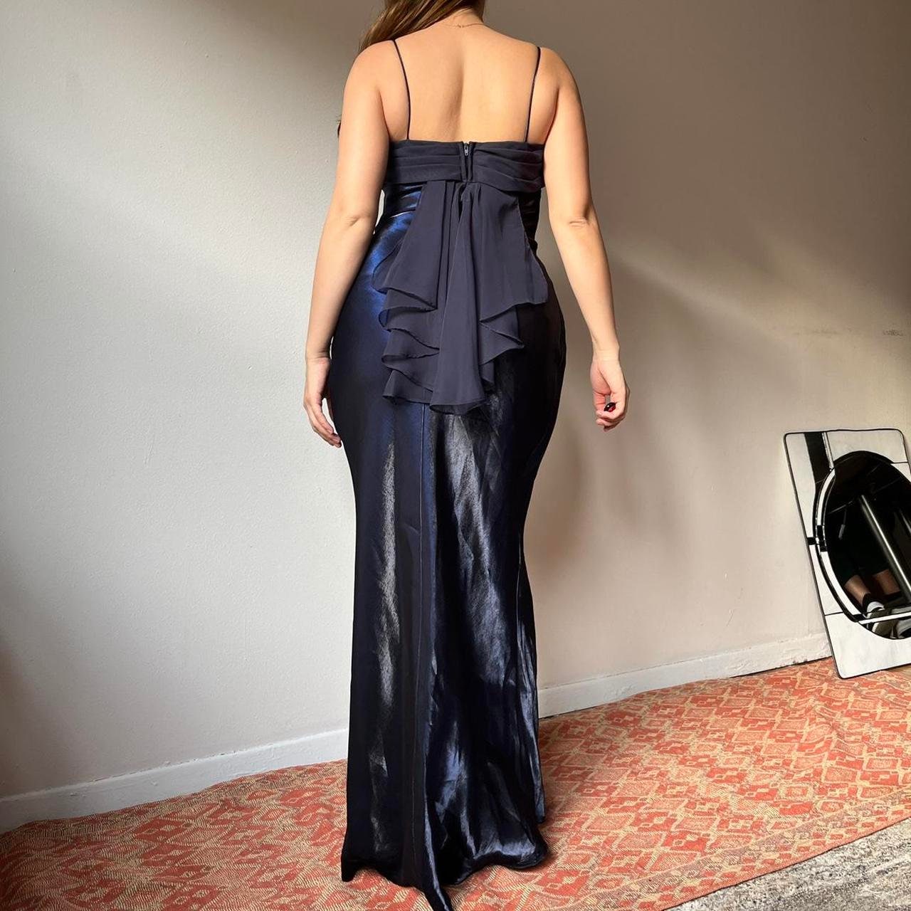 Gorgeous Y2k Vampy Shimmering Deep Blue Prom Dress Gown - Etsy