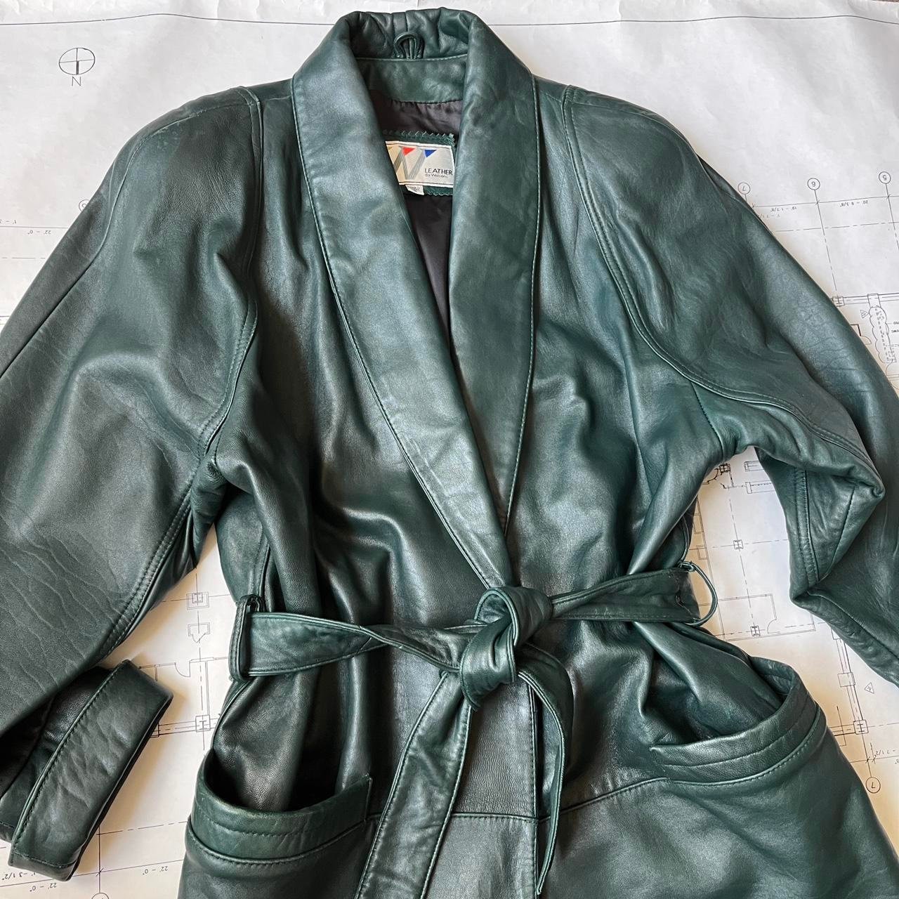 Vintage 80s Wilsons Leather Deep Forest Green Leather Jacket - Etsy