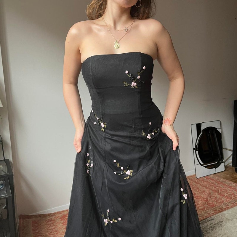 Pink Goth Prom Dress - Etsy