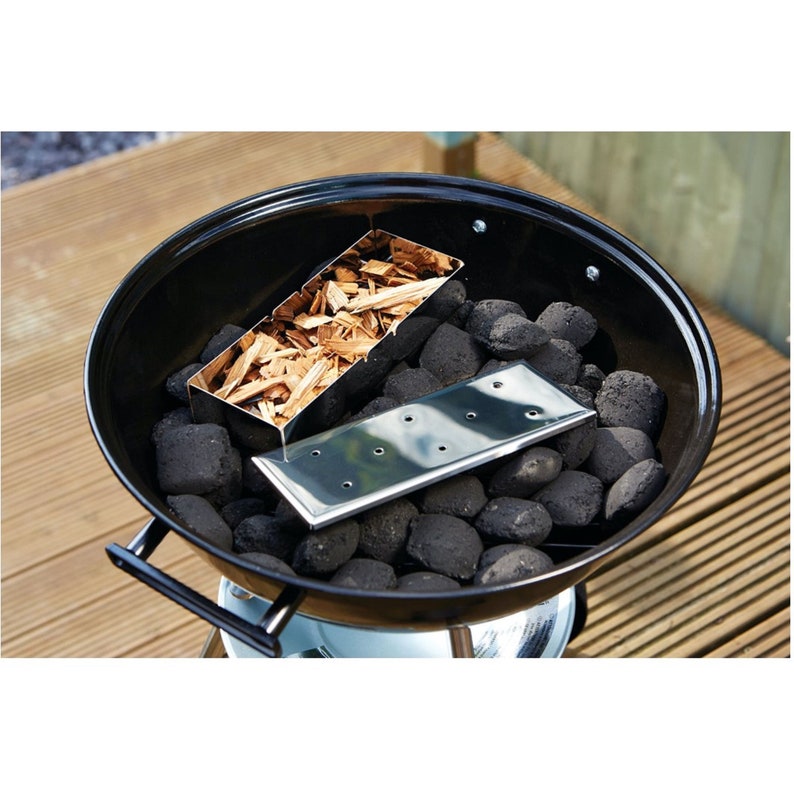 Deluxe Stainless Steel BBQ Smoke Box & Wood Chips Gift Set - Etsy Hong Kong