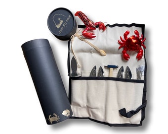 24pc Lobster Bake Crab Shellfish Seafood Tool Kit Metal Crackers Picks ...