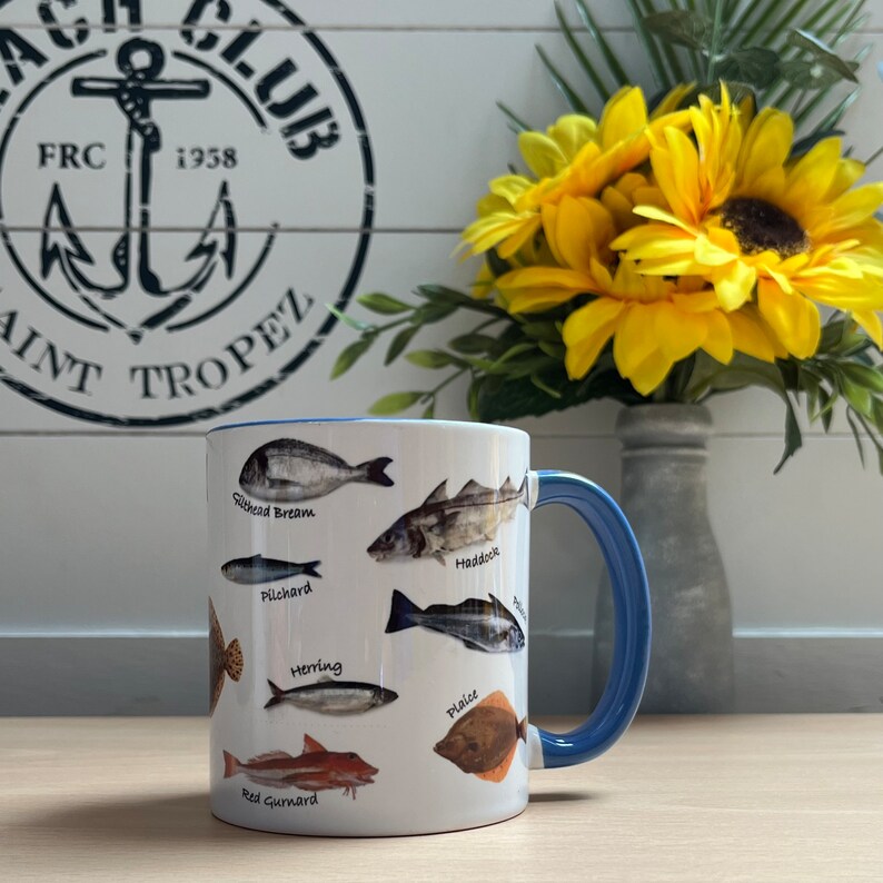 Sea Fish Species Mug - Unique Design - Etsy