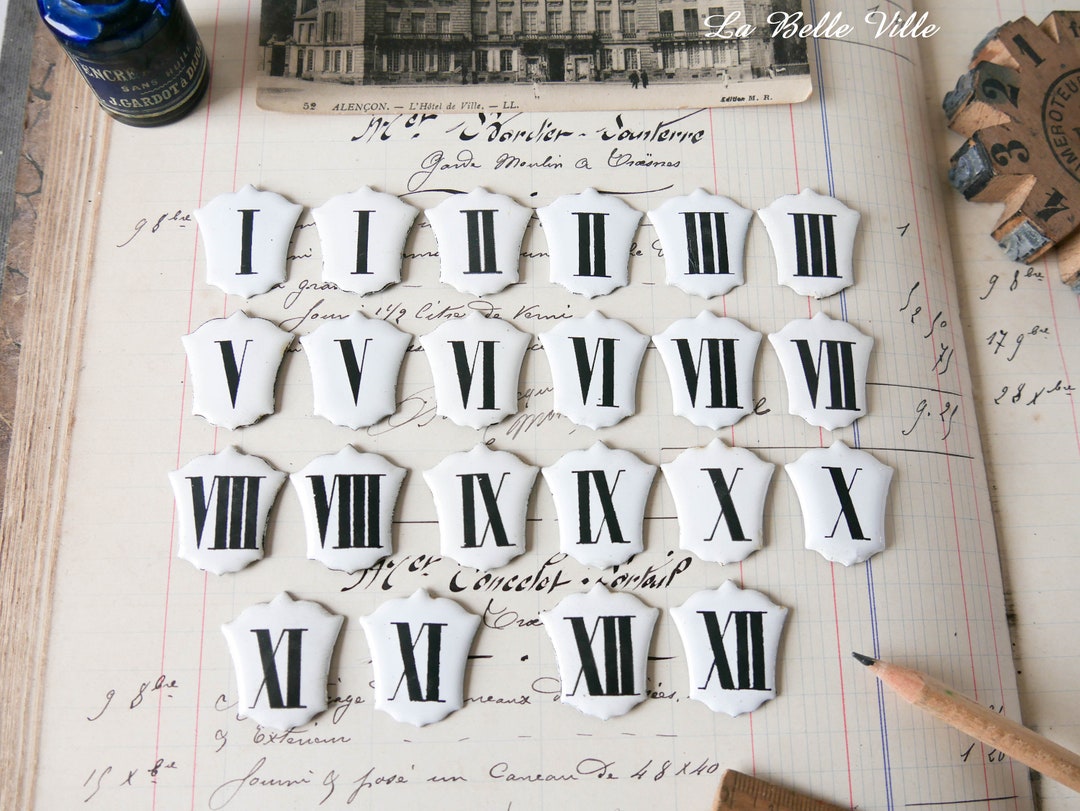 Antique French Enamel Clock Number One Old Clock Enameled - Etsy