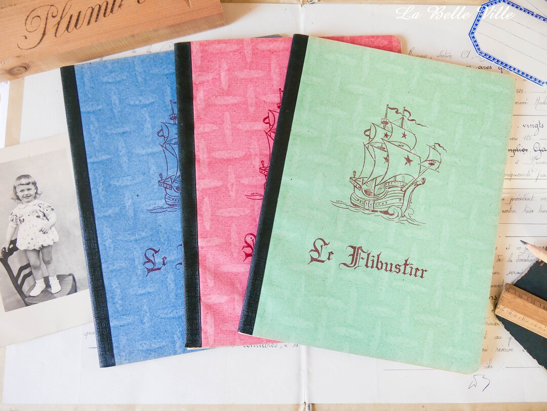 Vintage French School Notebook - Unused Student Exercise Book From ...
