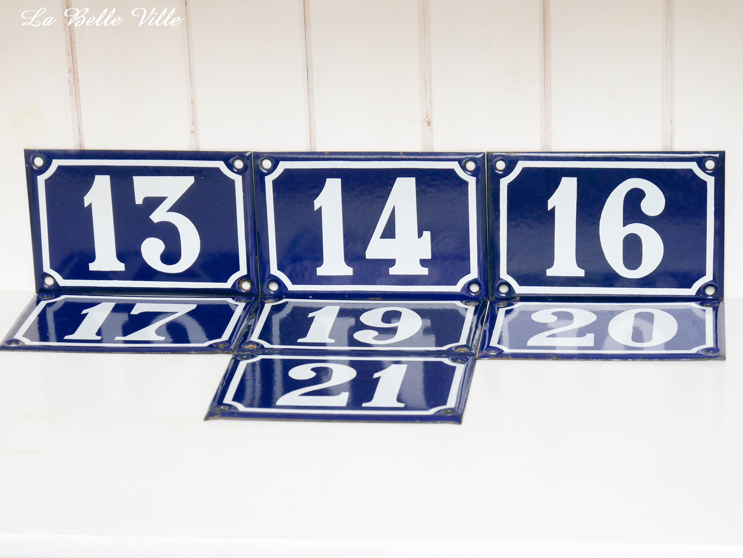 Enamel House Numbers Signs at Shani Tillman blog