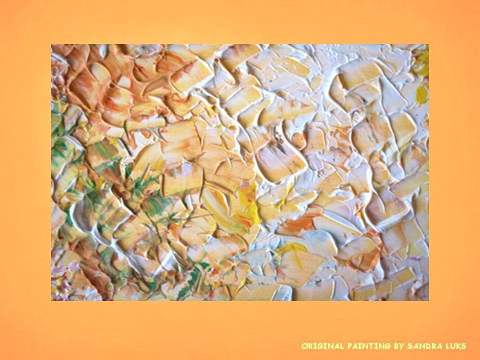 PEACH - Original Modern Abstract Wall Decor Painting, Size: 9" X 11 ...