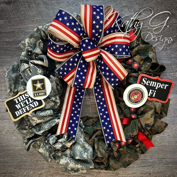 Military Wreath - Etsy