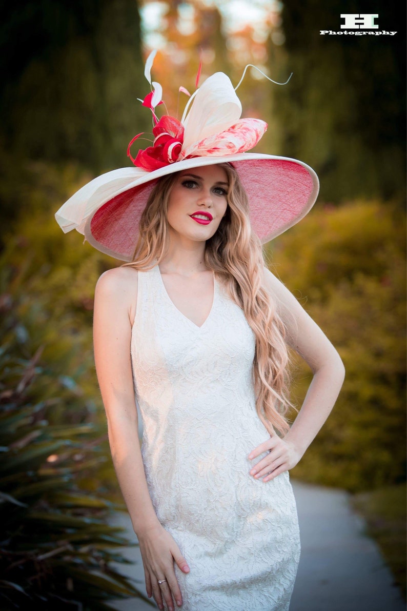 Red Hat. Derby Hat. Kentucky Derby Hat. Dubai Hat. Fashion - Etsy