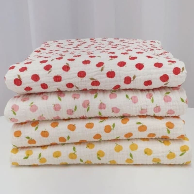 Peach Cotton Gauze Fabric - Etsy