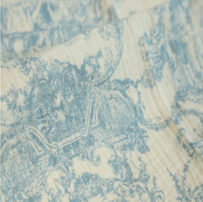 Toile Double Gauze Wrinkled Fabric, 60" Wide, Muslin Cotton Double ...
