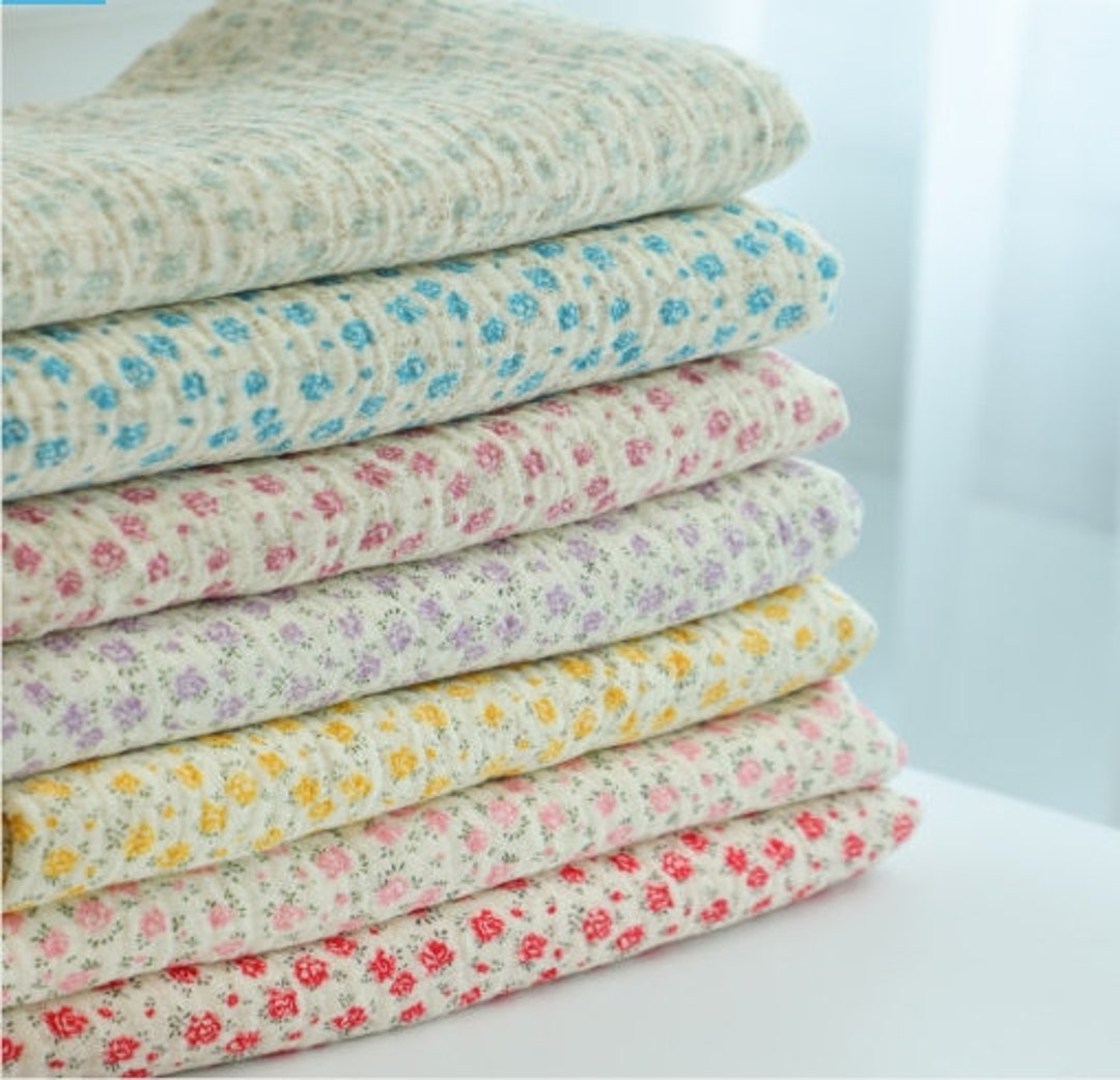 Gauze Specialty Shop | Muslin Flowers Soft Wrinkled Cotton Double Gauze ...