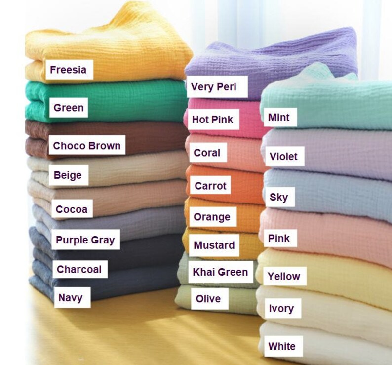Gauze Specialty Shop | Muslin Soft Wrinkled Cotton Double Gauze Fabric ...