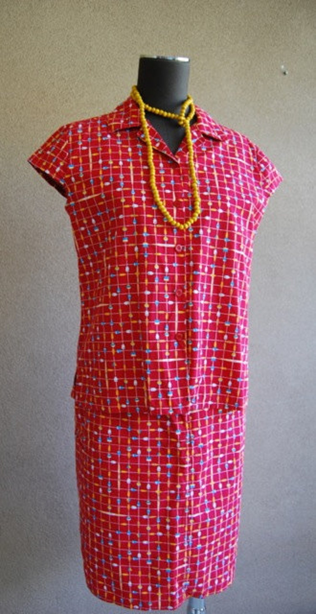 Nautical Pattern Top and Skirt Two Piece - Etsy