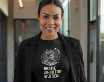 Ida B. Wells Quote Spiral Notebook Turn the Light of Truth | Etsy