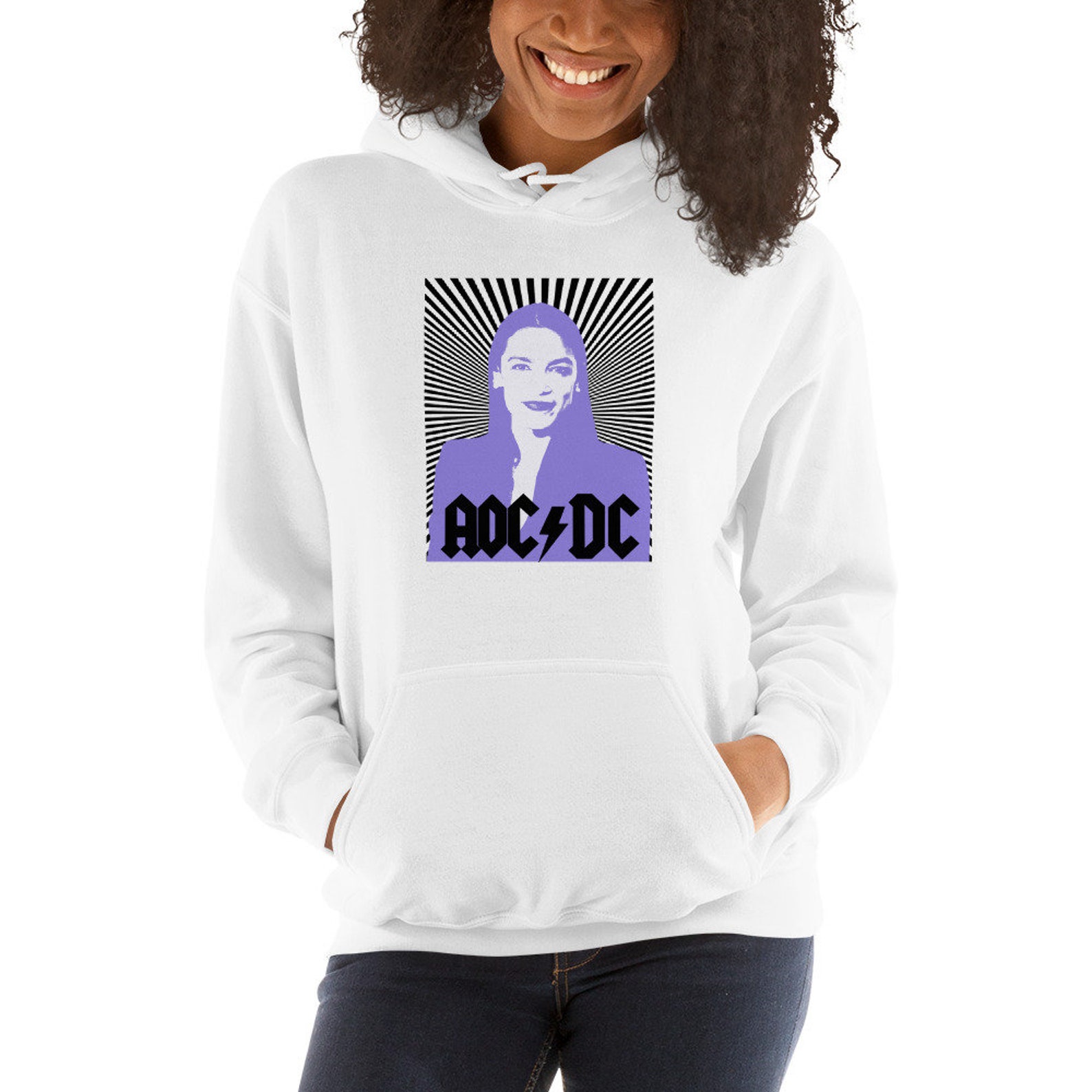 AOC DC Alexandria Ocasio-cortez Hoodie Unisex Ac/dc - Etsy UK