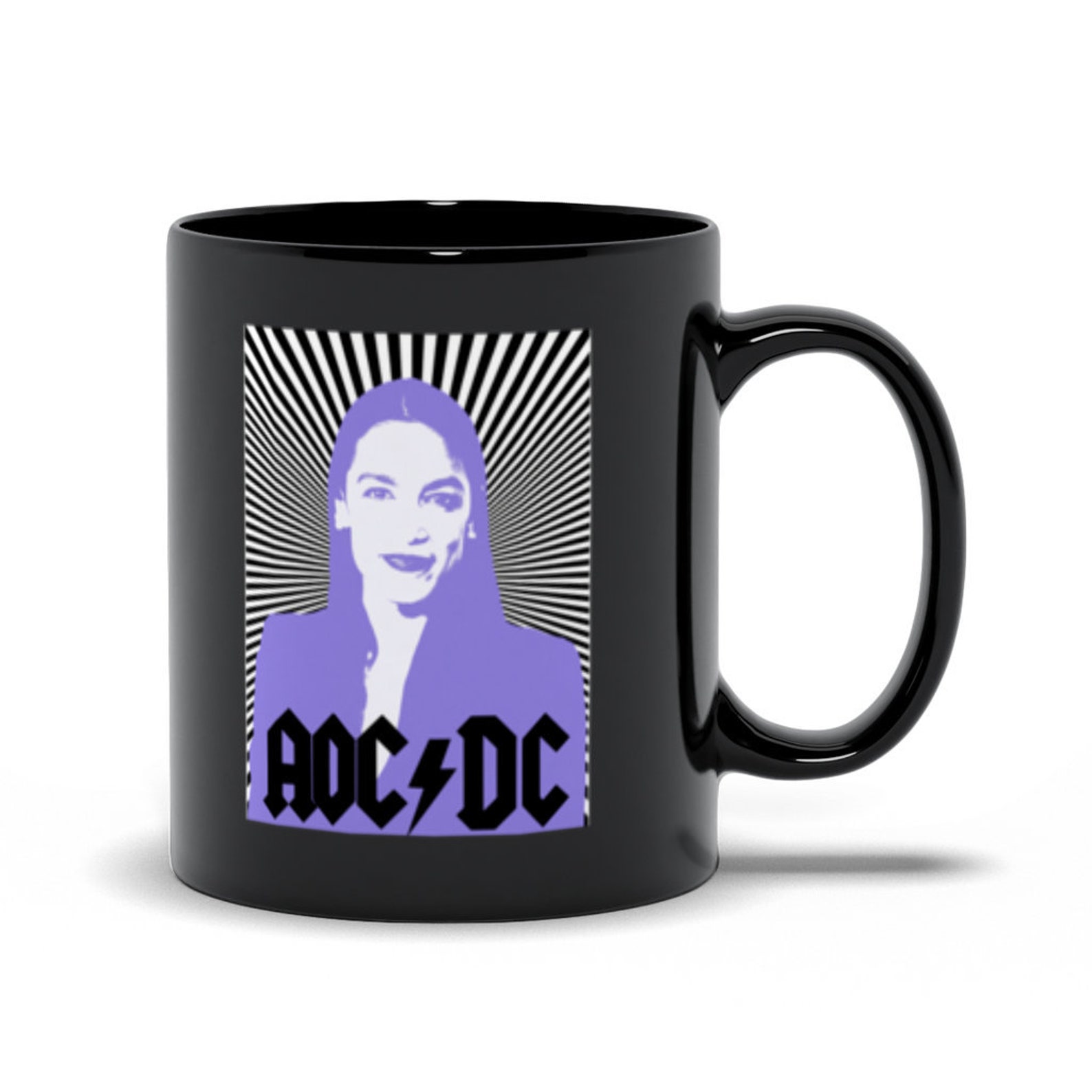 AOC DC Alexandria Ocasio-cortez Lavender Pastel Ac/dc | Etsy