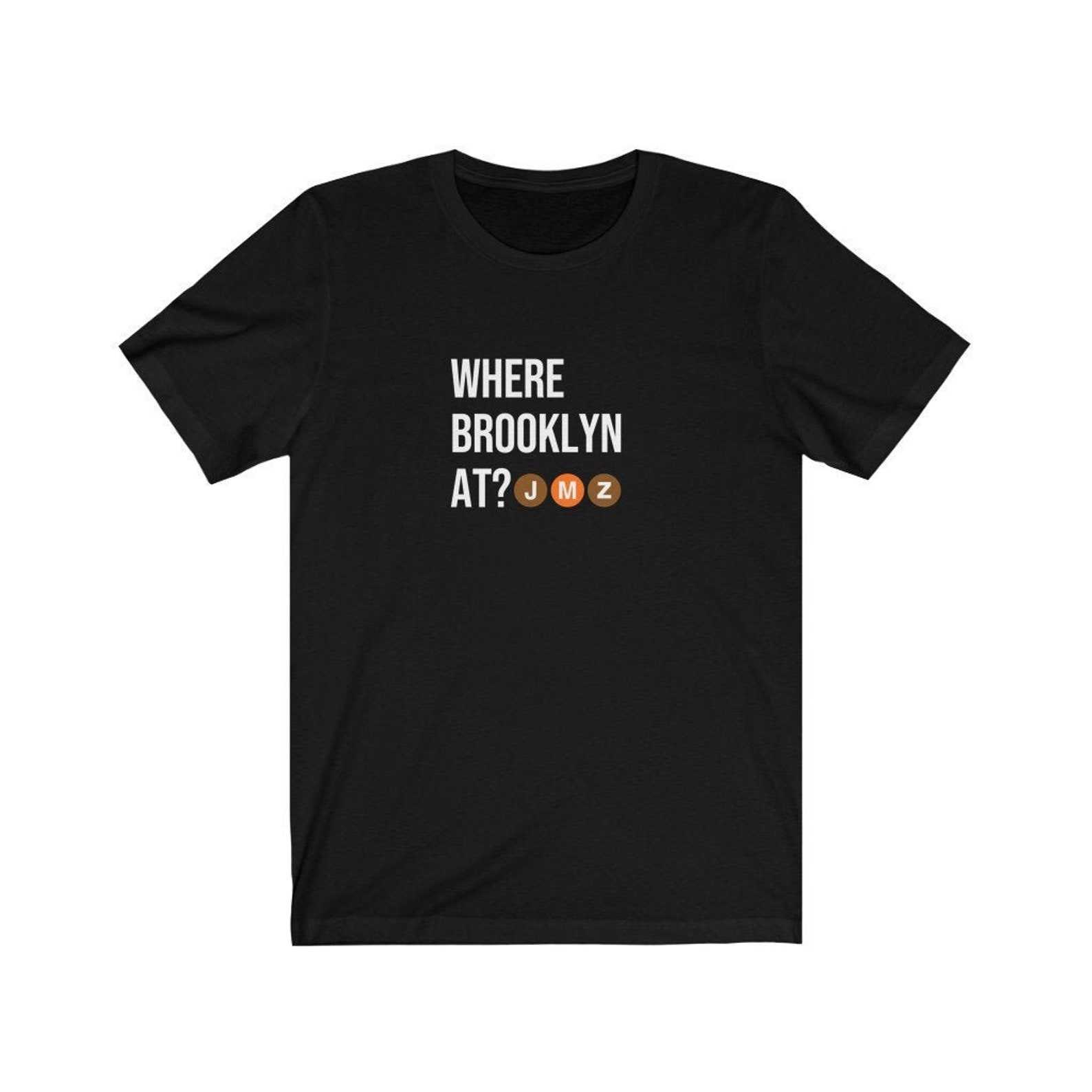Where Brooklyn at JMZ NYC Subway Train T-shirt - Etsy