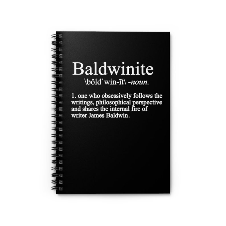 James Baldwin Lined Journal - Baldwinite Definition - Spiral Notebook ...