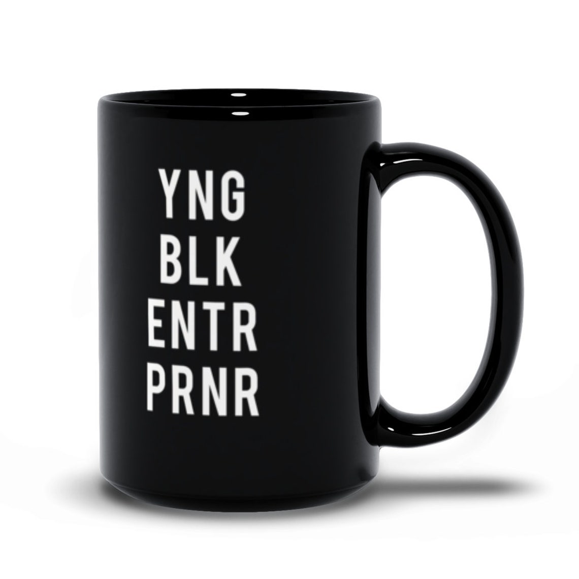 Young Black Entrepreneur Mug - Yng Blk Entr Prnr - Black Owned Business ...