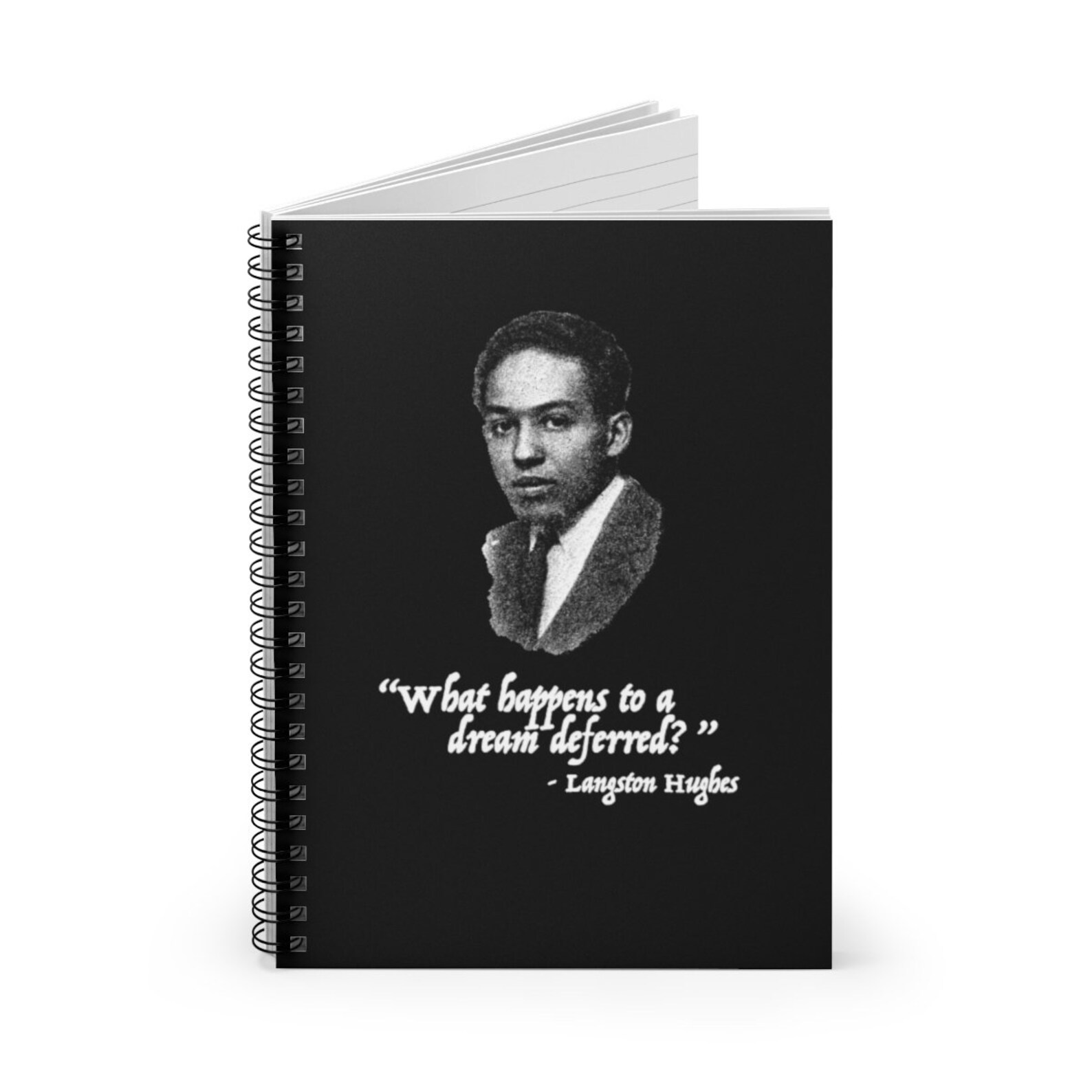 Langston Hughes Quote Lined Spiral Notebook Journal What - Etsy