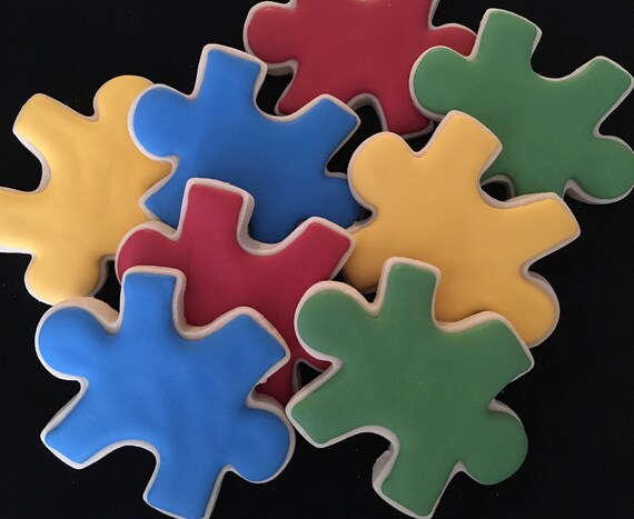 Autism Awareness Sugar Cookies Item SHIPS in 7-10 Business - Etsy
