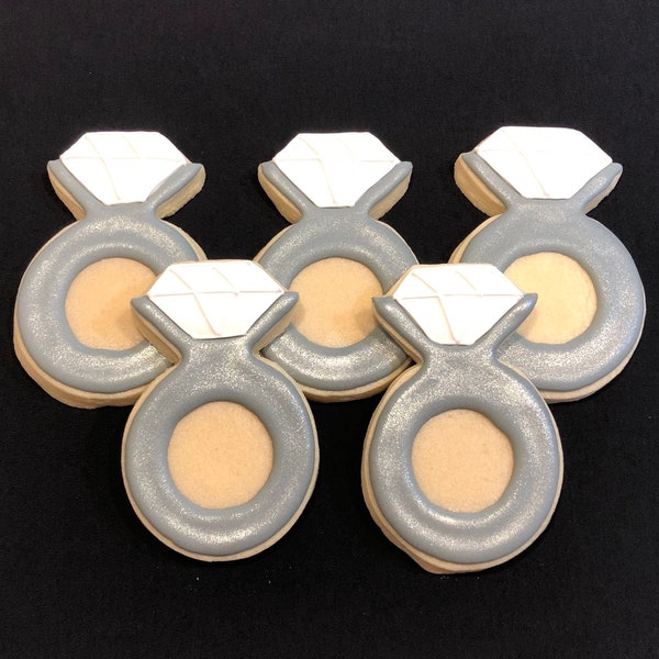 Diamond Ring Cookies - Etsy