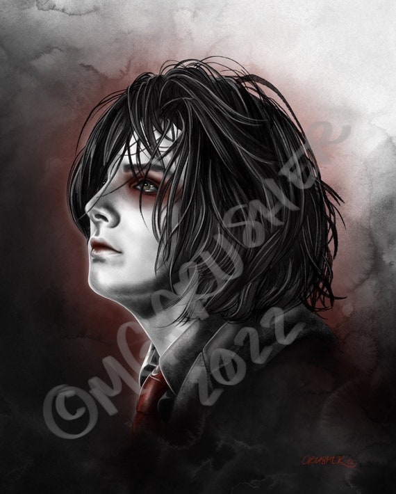 Gerard Way Portrait My Chemical Romance Watercolor Pencil - Etsy