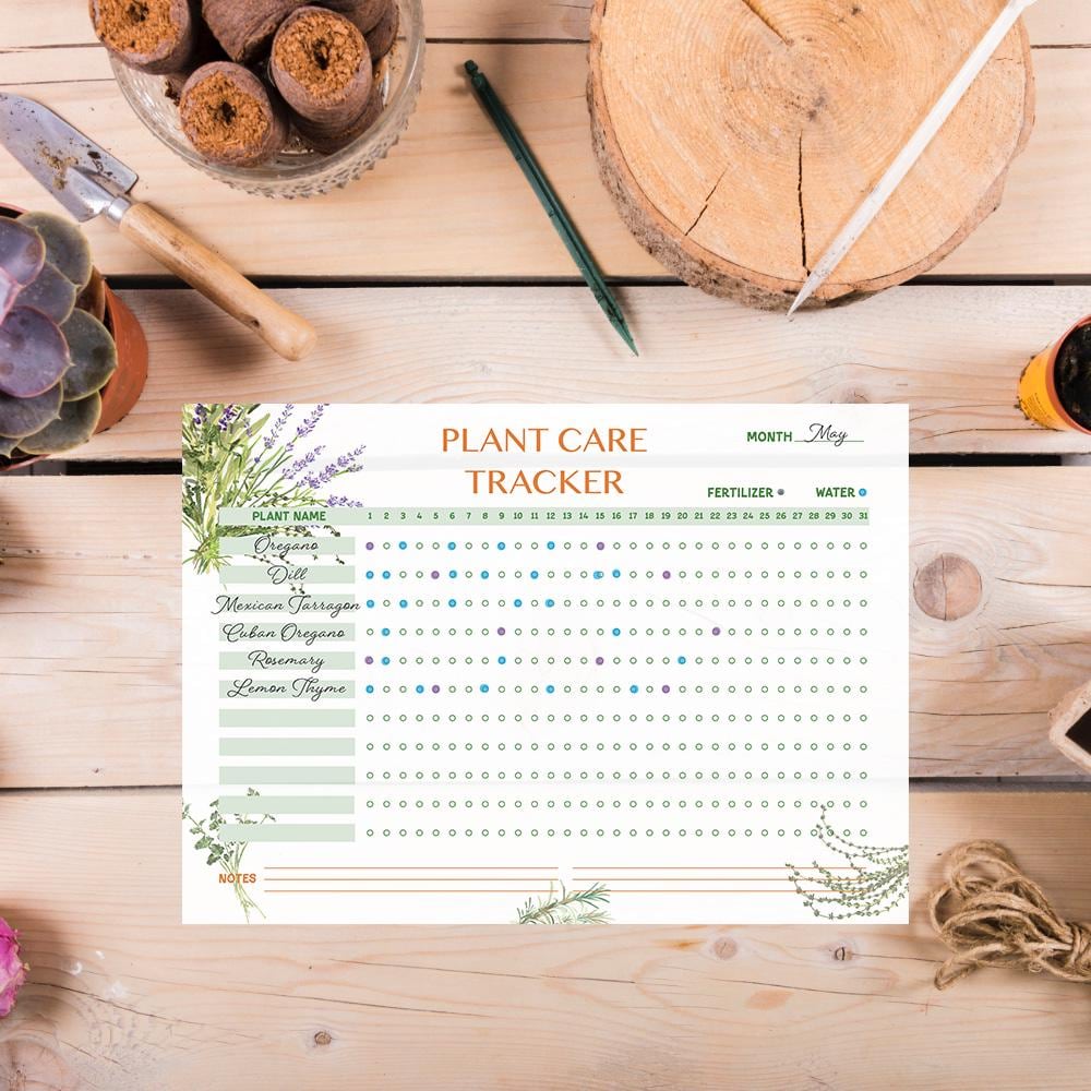 Printable Plant Care Tracker | Keep Your Plants Thriving! - Etsy