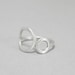 Two Circles Ring Infinity Boho Sterling Silver Ring Open - Etsy