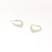 Small Hoops Sterling Silver Geometric Unisex Fin Hoops - Etsy