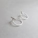 Ear Jacket, Open Circle and Bar, Front Back Earrings, Sterling Silver ...
