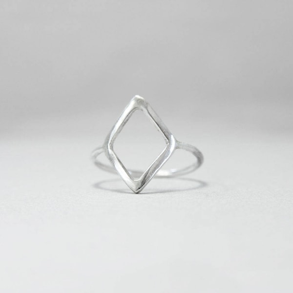 Hollow Silver Ring - Etsy